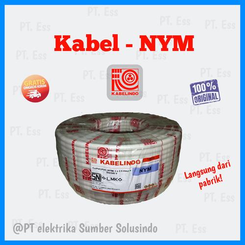 Jual Kabel listrik NYM 3x2,5 mm2 KABELINDO / NYM KABELINDO 3x2,5 mm2 / NYM KABELINDO 3 x 2,5 mm2 ...