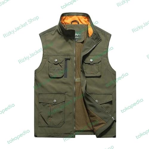 Jual Rompi pria keren/ rompi beludru pria/ rompi pria saku 5 - Hitam ...