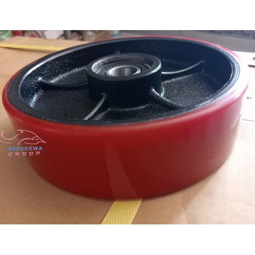 Jual RODA HAND PALLET 7" PU POLYURETHANE MERAH (180x50mm) - Kota ...