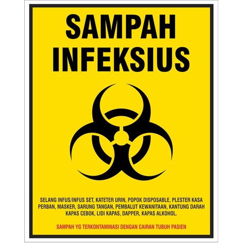 Jual STIKER SAMPAH INFEKSIUS UK. 20X25CM - INFEKSIUS, S 10x14cm - Kota ...