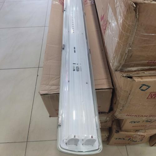 Jual Kap Lampu TL Waterproof 2x36 2x16w Housing T8 Neon Led 120cm Isi 2 ...