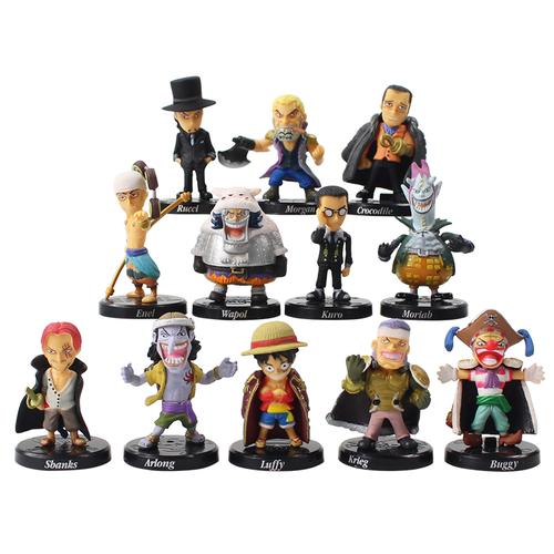 Jual Figure One piece Luffy Zoro Shanks Set isi 12pcs Cake Topper ...