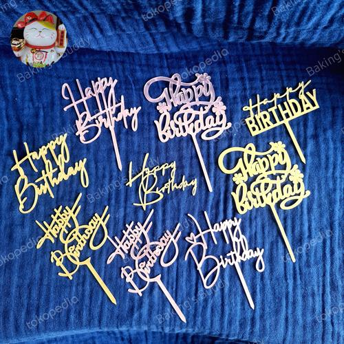 Jual Topper Ulang Tahun / Birthday bahan Acrylic - Jakarta Barat ...