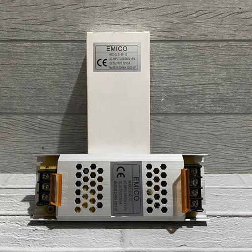 Jual EMICO TRAFO 5A ADAPTOR DRIVER POWER SUPPLY 60W 12V LED STRIP CCTV ...