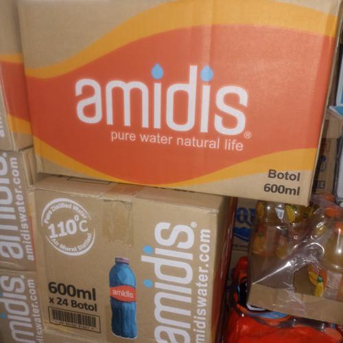 Jual Air Mineral Dalam Kemasan Botol AMIDIS 600 ML 1 dus isi 24 - Kota ...
