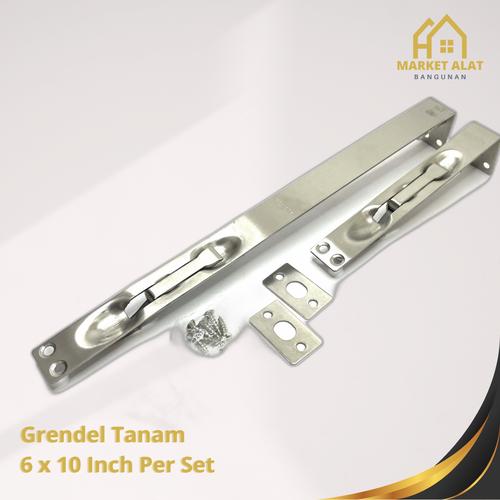 Jual Grendel Tanam 6x10 Per Set / Flush Bolt Holy 6 x 10 / Slot Selot ...