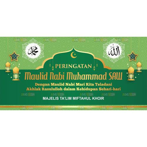 Jual Banner / Spanduk Maulid Nabi Muhammad SAW - 2X1 - Jakarta Selatan ...