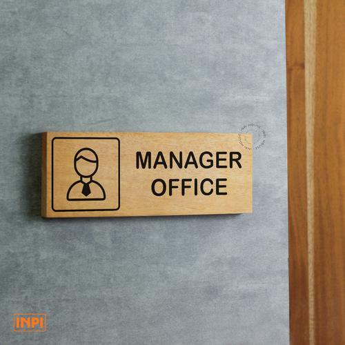 Jual manager office sign system - wall sign - door sign - Putih - Kab ...