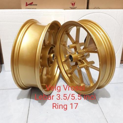 Jual Velg R25 MT25 Vrossi Double Disc Lebar 3.5 5.5 inchi Pelk Roda ...