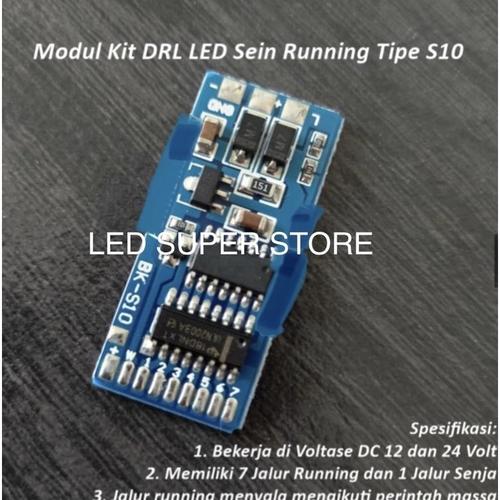 Jual [ 20pc ] PCB Modul Kit DRL LED Tipe S10 Sein Mode Running 7 Jalur ...