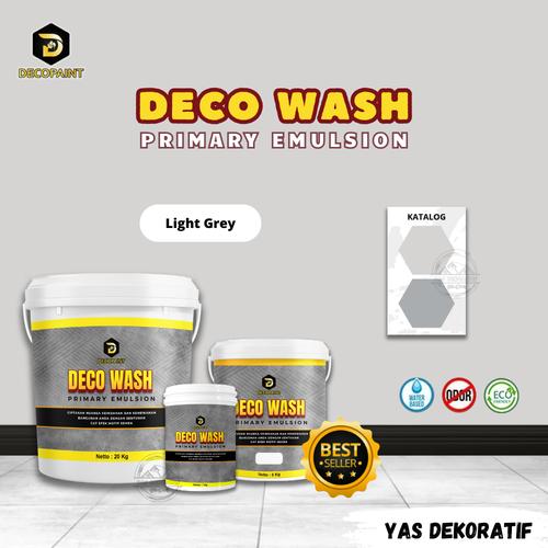 Promo Cat Emulsi Primer | Deco Wash Light Grey - Deco Wash Primary ...