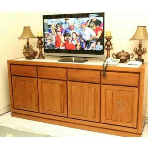 Jual meja tv bufet buffet bupet TV televisi minimalis kayu jati jepara ...