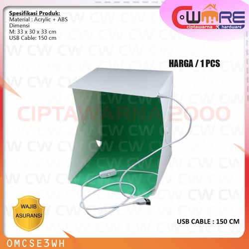 Promo Photo Foto Studio Mini Box Kotak Lipat 1 Button LED 4 Background ...