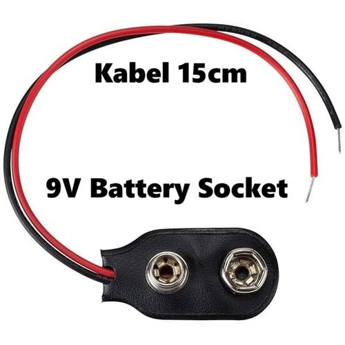 Jual Battery Socket 9 V Kabel Soket Terminal Kancing Baterai Batere ...