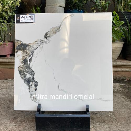 Jual Granite lantai 60x60 Savina white / Arna / Glazed polish - ikatan ...