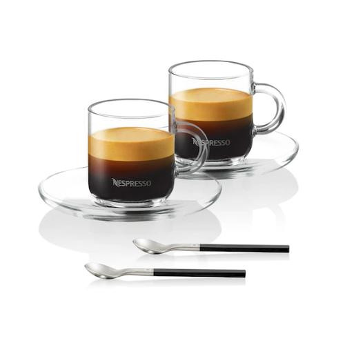 Jual Nespresso Vertuo Double Espresso Coffee Cups & Spoons Mug Gelas ...