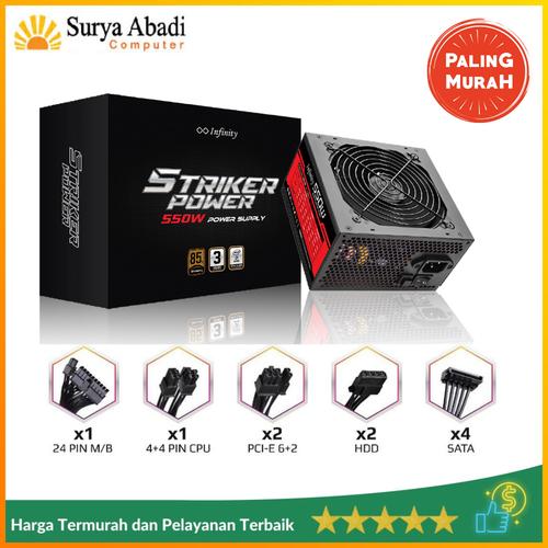 Jual Power Supply PSU Infinity Striker Power 550 Watt | PSU 550 Watt ...