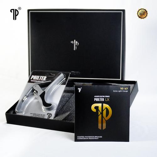 Promo [Philter Signature Bundle] Senar Gitar Akustik Philter Capo Gitar ...