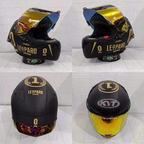 Jual HELM KYT TT COURSE MATT BLACK PAKET GANTENG LEOPARD|KYT TTC BLACK ...