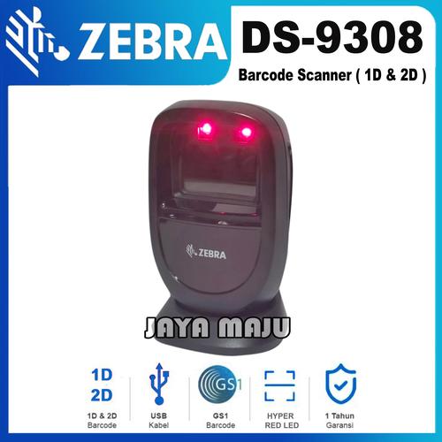 Jual BARCODE SCANNER HYPER RED LED ZEBRA DS9308 2D ( QR CODE-E FAKTUR ...
