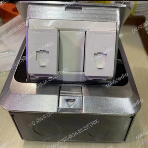 Jual Stop Kontak Lantai + Modul Telp Ganda DU6933JTK-1 Panasonic ...