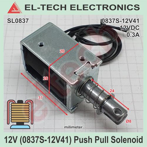 Jual 12V Ø8mm Solenoid Selenoid Push Pull Dorong Tarik - Kota Surabaya ...