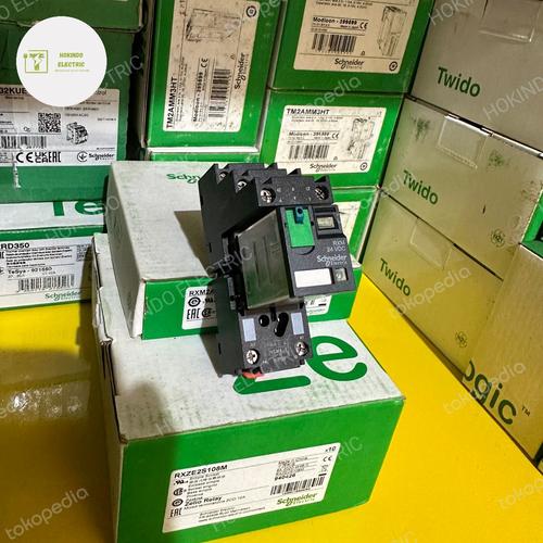 Jual RELAY SCHNEIDER RXM2AB2BD 24VDC + SOKET RXZE2S108M 8PIN 12A 2CO ASLI - Jakarta Pusat ...
