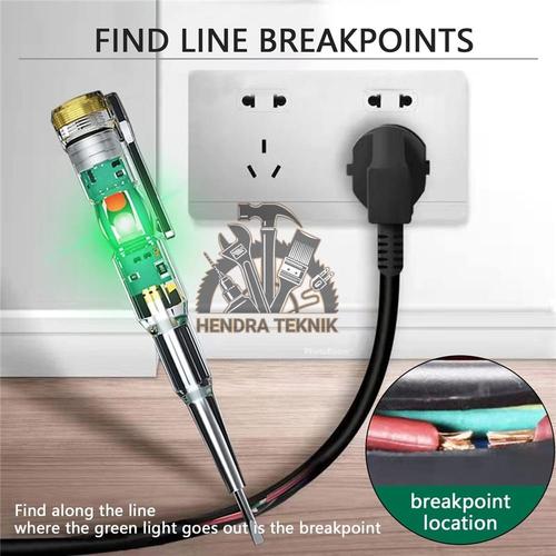 Jual OBENG TESPEN HD TEST PEN DETEKSI ARUS LISTRIK 100-500V AC DC CEK ...