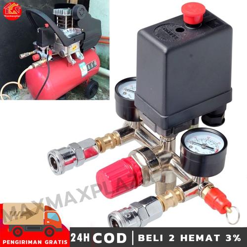 Jual Pressure Switch Air Valve Manifold Air Compressor Pressure Control ...
