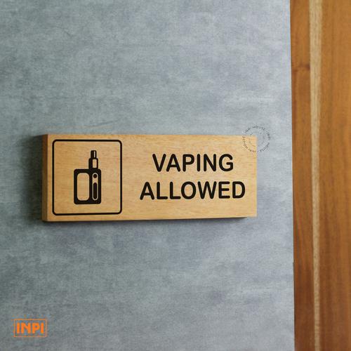 Jual vaping allowed signage - papan tanda vape area - wall sign - vape ...