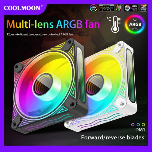 Jual FAN CASING 12CM ARGB PWM COOLMOON DRAGON MIROR DM1 - Putih, 4FAN ...