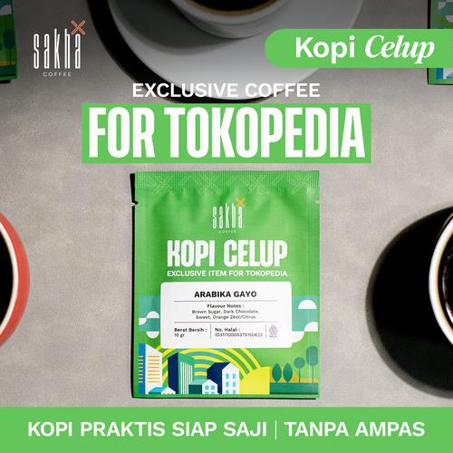 Promo Kopi Celup Arabika Exclusive Tokopedia Coffe Sachet Instan Tanpa ...