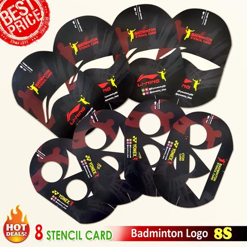 Jual black Logo - Stencil Card Badminton/ Logo Raket/ Cetakan Raket ...