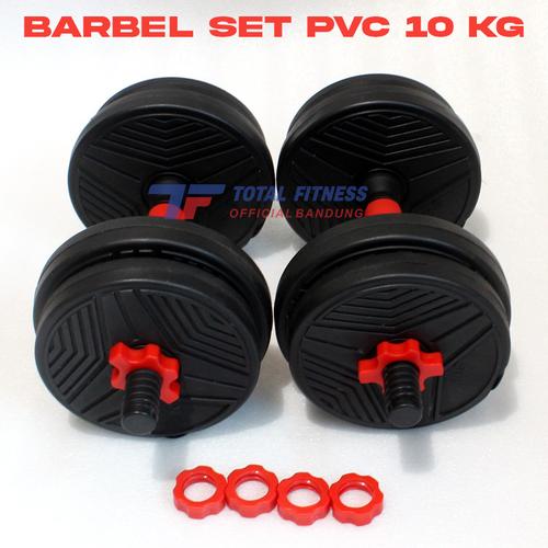 Jual Dumbell Set PVC 10kg Dumbel Barbel Plastik Alat Angkat Beban Olahraga - Kota Bandung ...