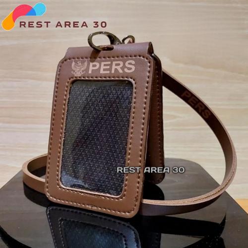 Jual ID Card Holder Tali Lanyard Name Tag Logo PERS Model Lipat ...