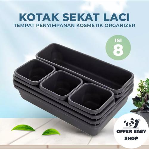 Jual sekat laci organizer pemisah kotak / kosmetik organizer / sekat ...