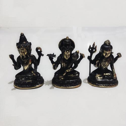 Jual Patung Dewa Brahma Wisnu Siwa Patung Trimurti Logam Kuningan Brass ...