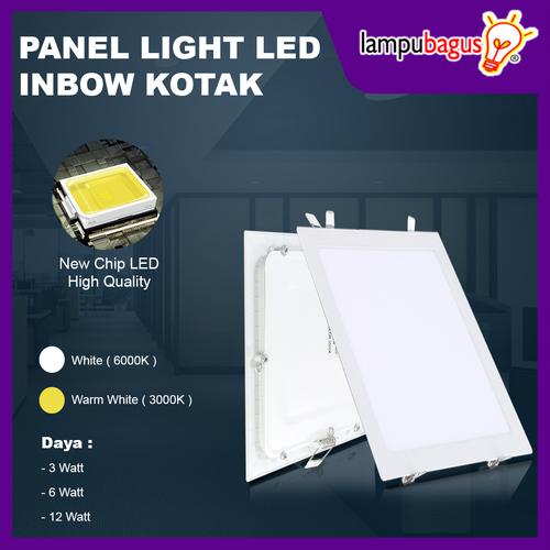 Promo Panel LED 12 Watt Inbow Lampu Downlight Panel LED Kotak - 3 Watt ...