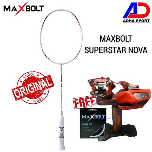 Jual Maxbolt Superstar Nova 5U 35Lbs Raket Badminton Bulutangkis ...