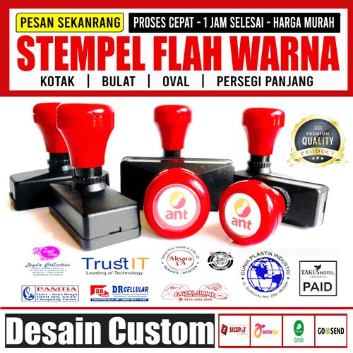 Jual Stempel Otomatis Flash Warna Custom Desain Murah Berkualitas ...