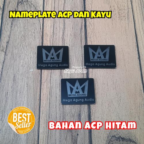 Jual Custom Tulisan Merk Logo brand / Name Plate Panel Listrik ...