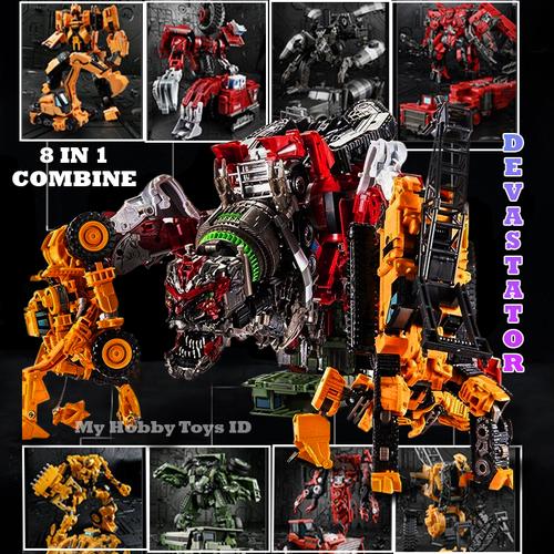 Jual Action Figure Transformers Devastator Truck Kontainer Bulldozer ...