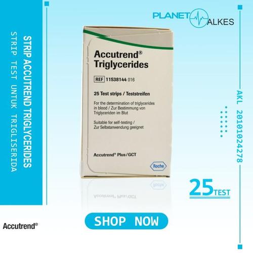 Jual ORIGINAL Strip Accutrend Trigliserid TG Triglyceride isi 25 test ...