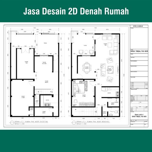 Jual Design Denah Rumah I Desain Denah Rumah Lengkap Dengan Plan ...