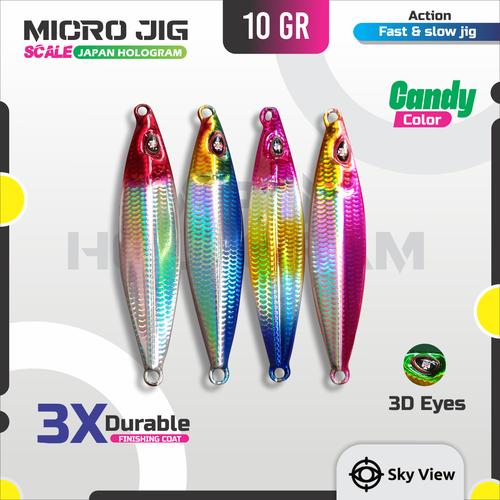 Jual Micro Jig 10 Gram Umpan Micro Jig 15 Gram Metal Jig 20 Gram Mikro Jig - Hijau, 15 GRAM ...