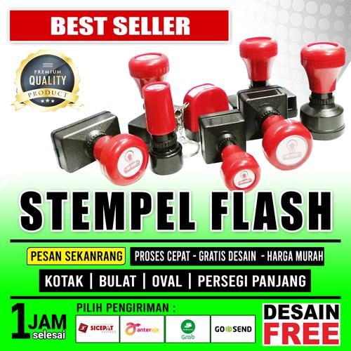 Jual Stempel Flash Otomatis Design Custom 1Warna |2Warna 3Warna ...