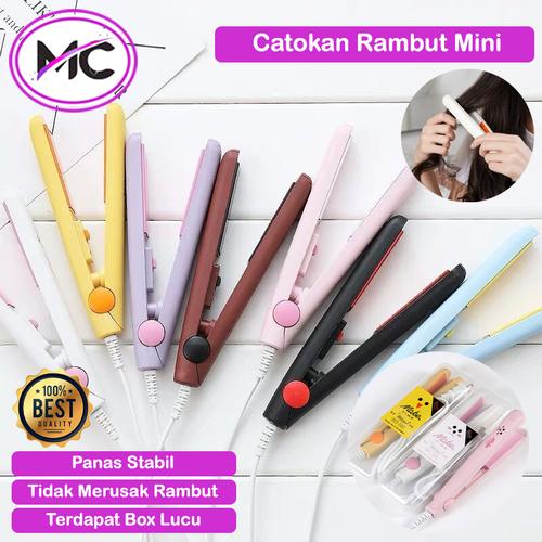Jual Catokan Rambut Mini Karakter 2in1 Alat Catok Lurus Keriting ...