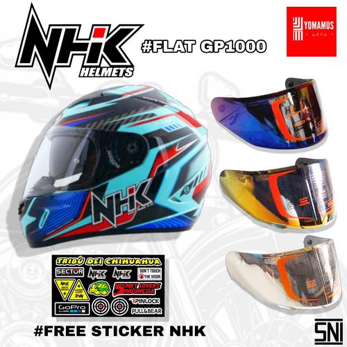 Jual KACA FLAT NHK GP1000 SILVER / KACA HELM FLAT VISOR NHK GP 1000 GP ...