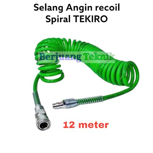 Jual Selang Angin Recoil Spiral TEKIRO 5x12 mm Panjang 12 Meter - Kota ...