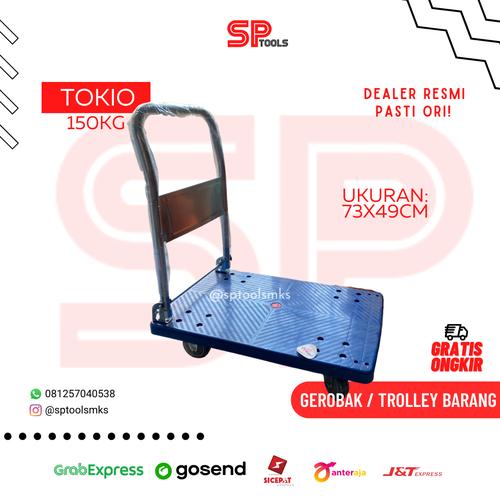 Jual GEROBAK / TROLLEY / TROLI BARANG 150KG 73X49CM TOKIO - Kota ...